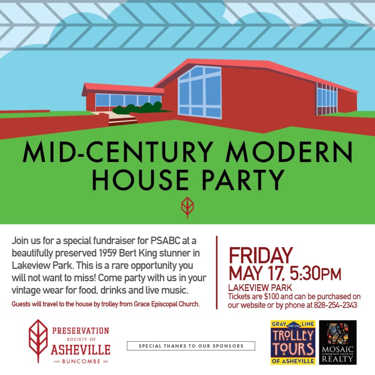 Preservation Society of Asheville’s Mid-Century Modern House Party – 14 ...